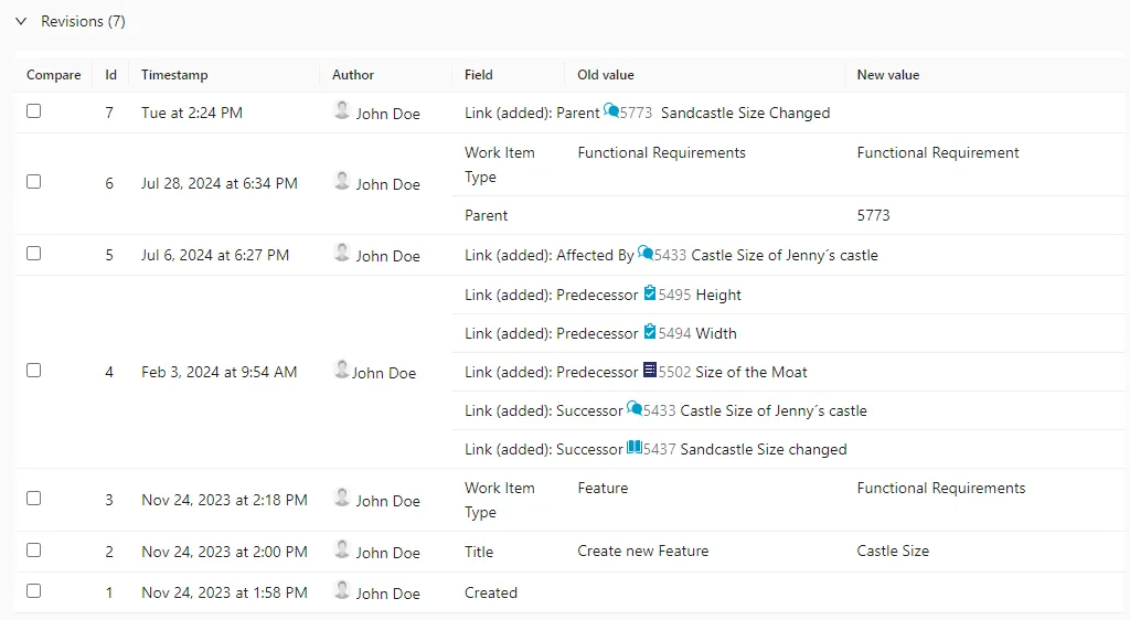 Manage revisions in Azure DevOps with easeRequirements — ease solutions